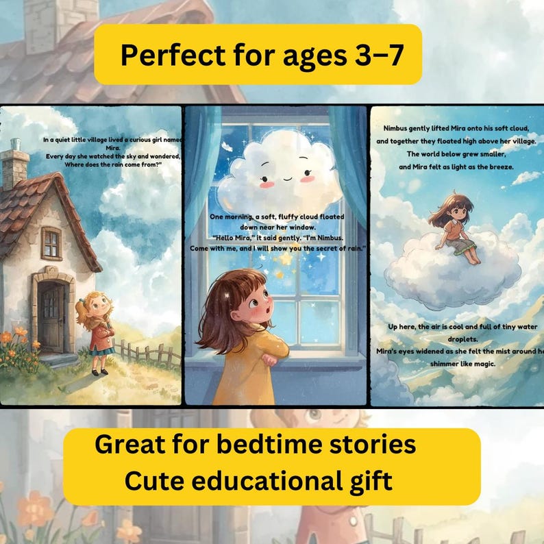Where Does the Rain Come From? Printable Children’s Storybook. Kids ...