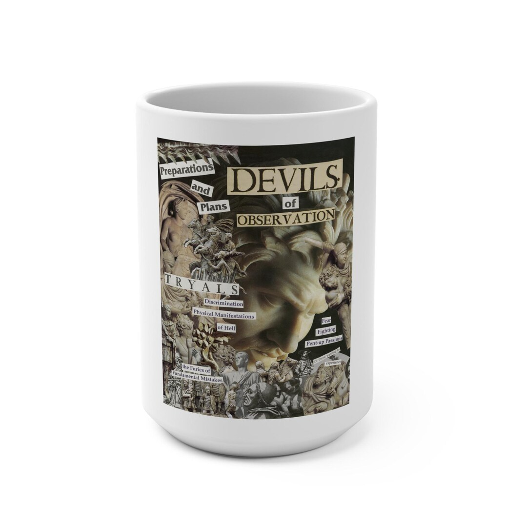 Devils of Observation Collage Mug | Vintage Collage Art, Magazine ...