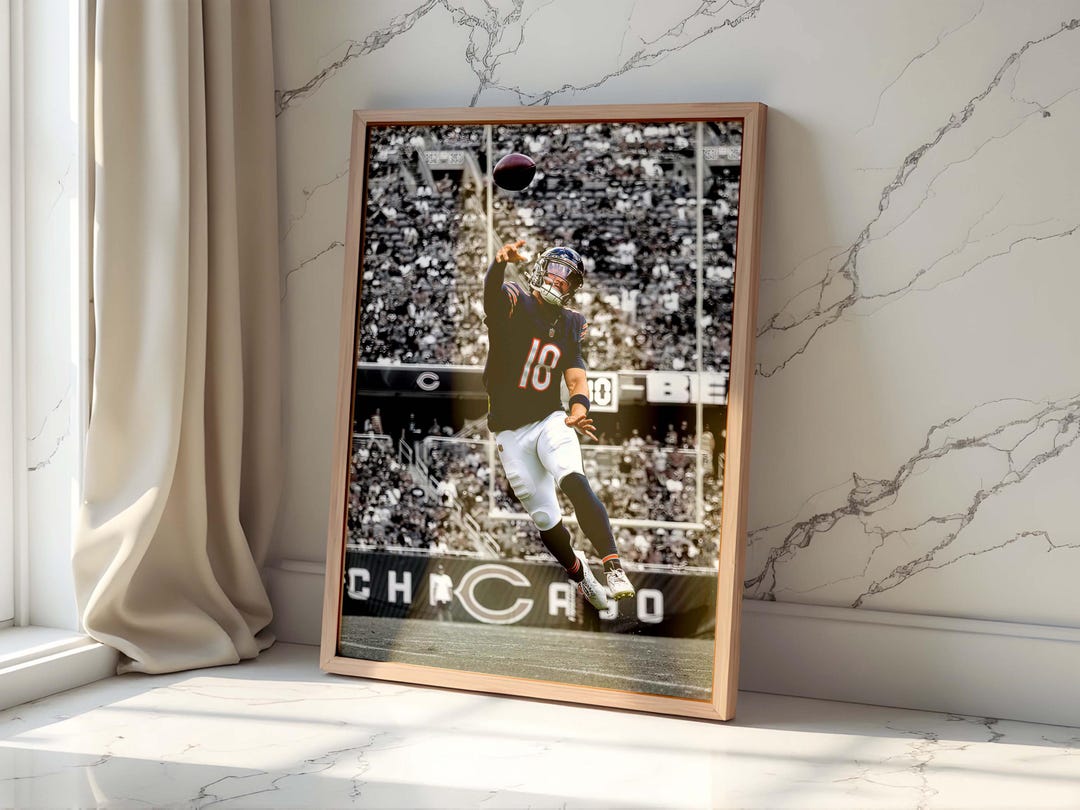 Caleb Williams Poster, College Football Star Wall Art, Heisman Trophy ...
