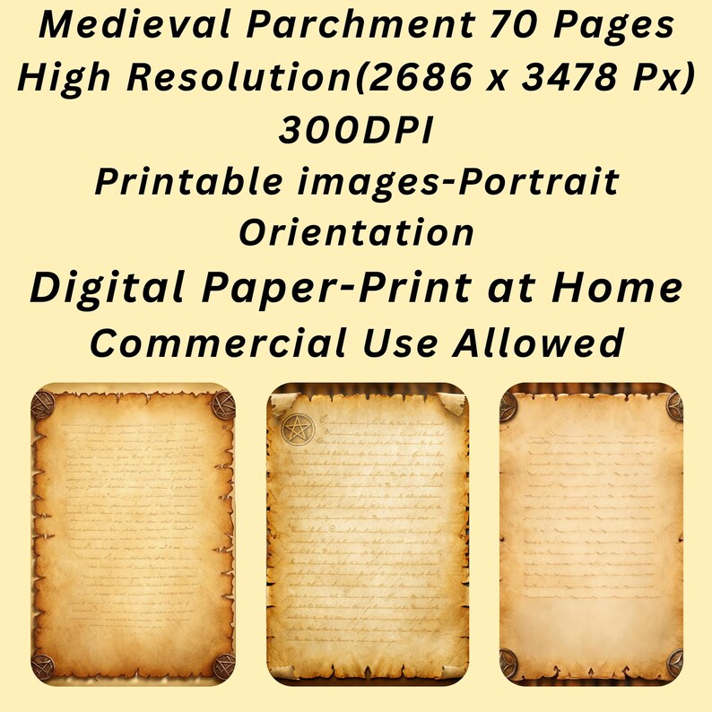 Medieval Parchment Paper, Old Manuscript Pages, Vintage Ephemera Junk ...