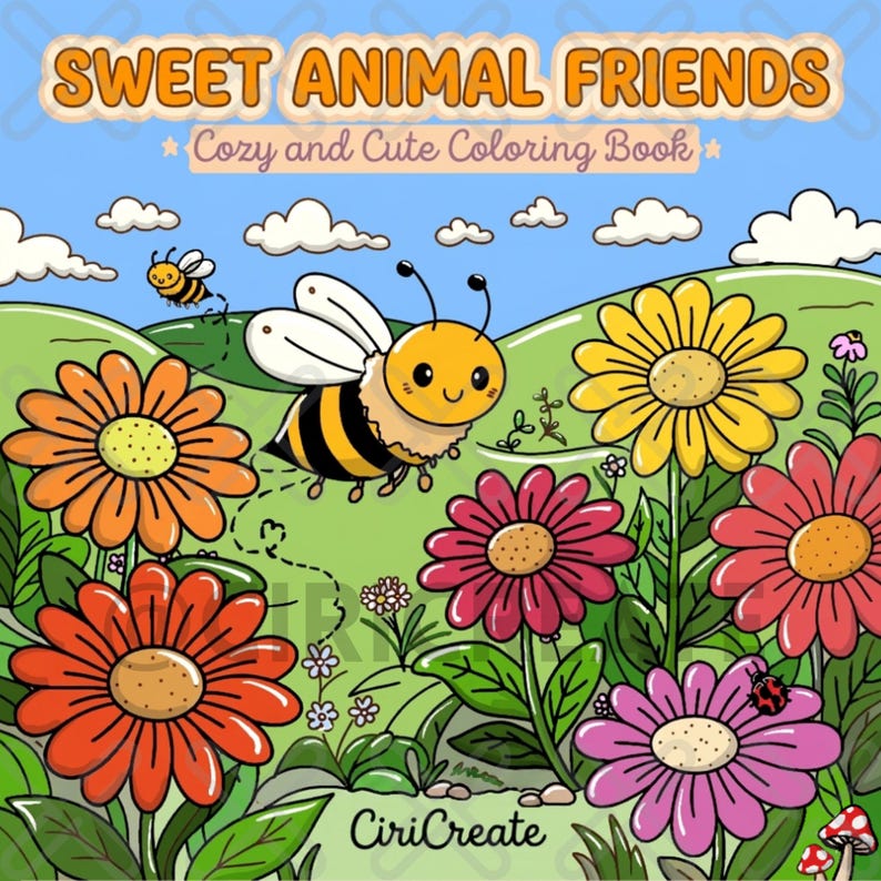 Animal Coloring Pages (50), Cozy Stress Relief Book (PDF Download) - Etsy