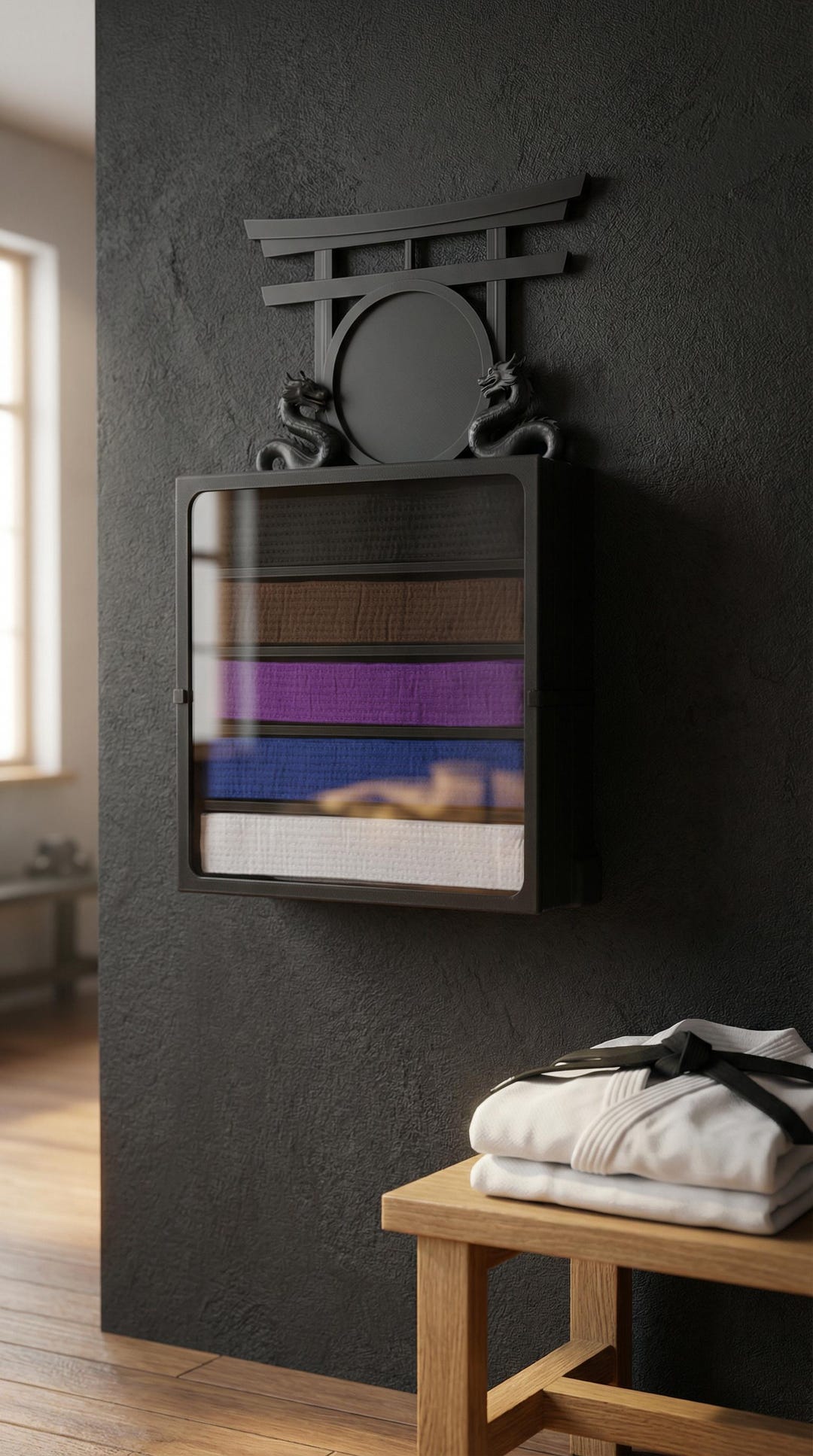 Black 5 Belt Display Case - Jiujitsu - 3D Printed - Etsy