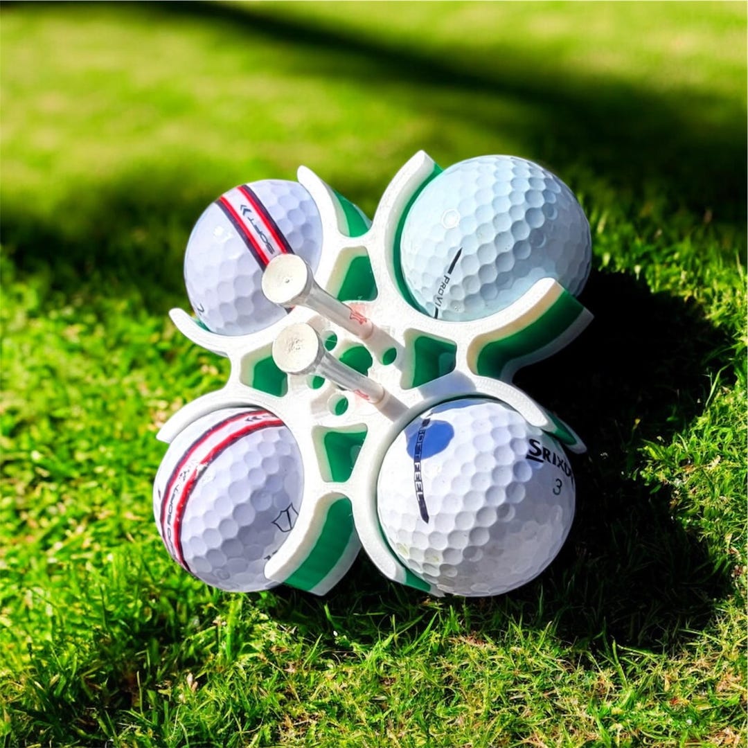 3D Printed Golf Ball & Tee Caddie Clip • Golf Bag Organizer - Etsy