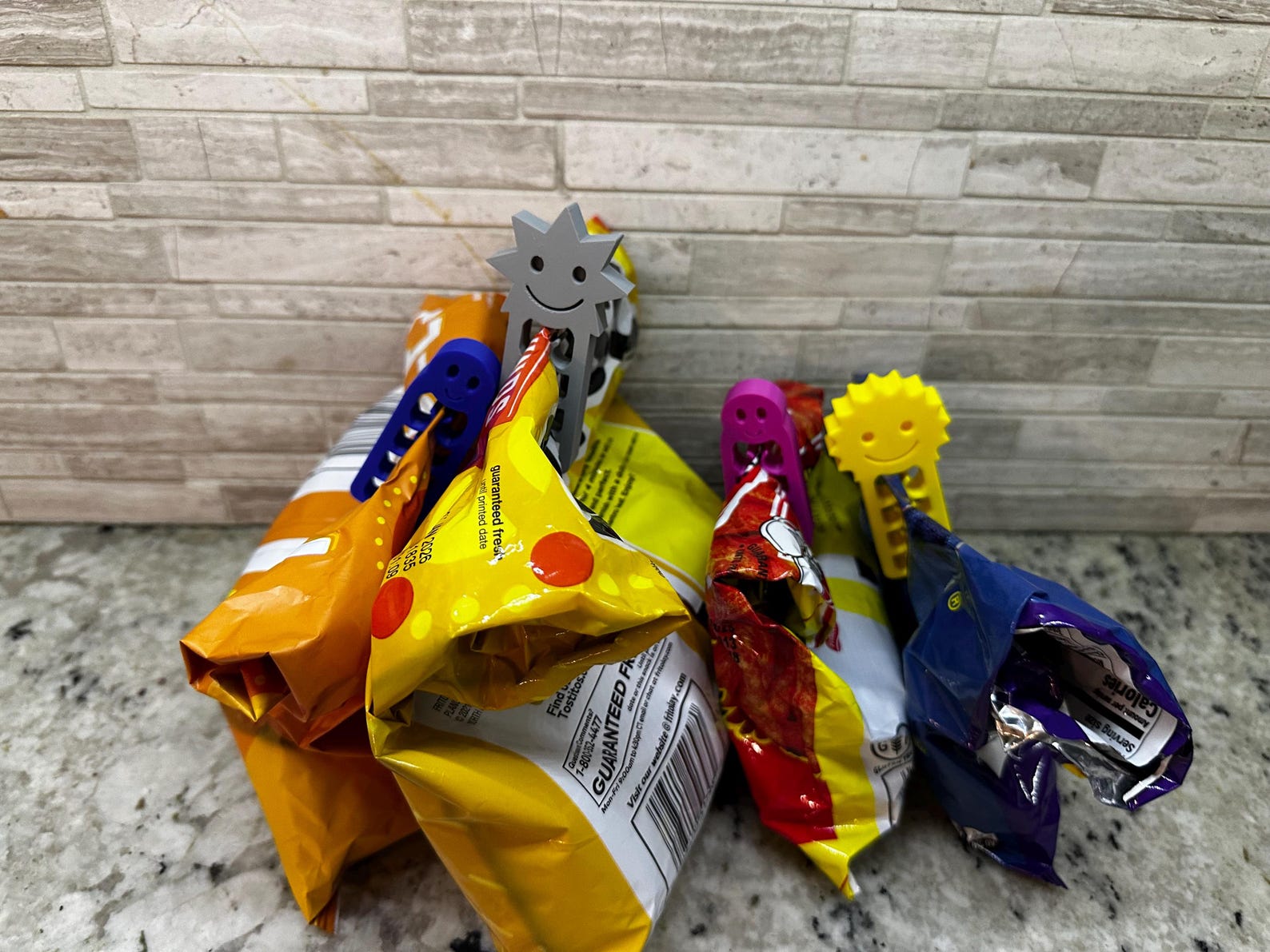 Cute Chip Bag Clips | 3D Printed Snack Clips | Fun Kitchen Clips ...