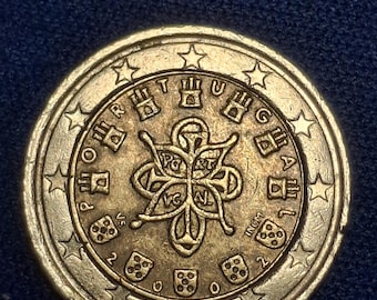 Rare 2 Euro Portugal 2002 Coin - Minting Error Collectible - Etsy