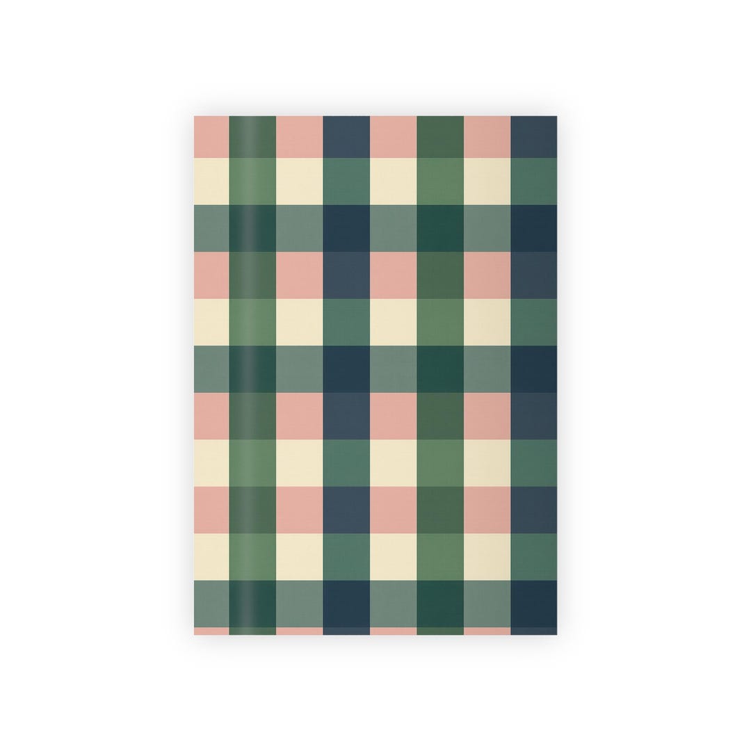 Muted Plaid Gift Wrap Roll | Wrapping Paper Roll - Etsy