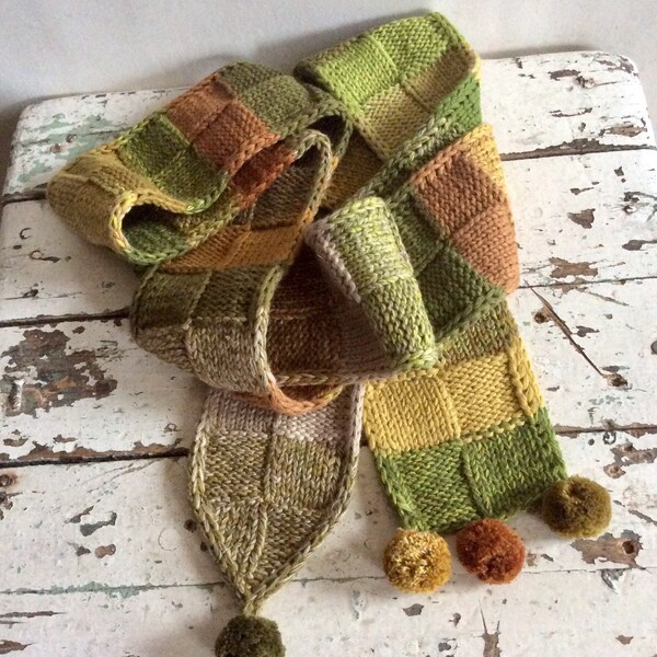 Hand Knitted Scarf - Etsy