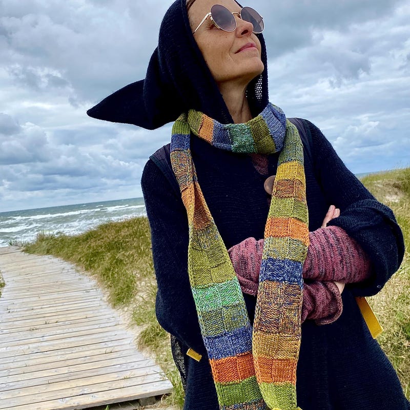 Knit Scarf Handmade - Etsy