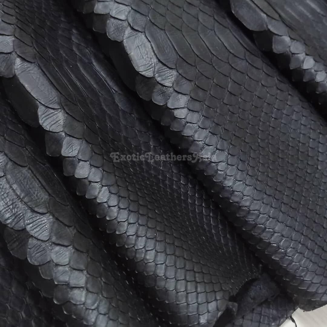 Genuine Reticulated Python Leather Skin | Bleached Belly Skin ...
