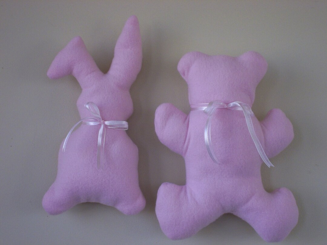 Baby's First Cuddly. Beddie Bye Bunny or Nitey Nite Bear in Soft ...