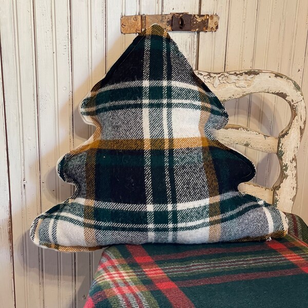 Primitive Wool Pillow - Etsy