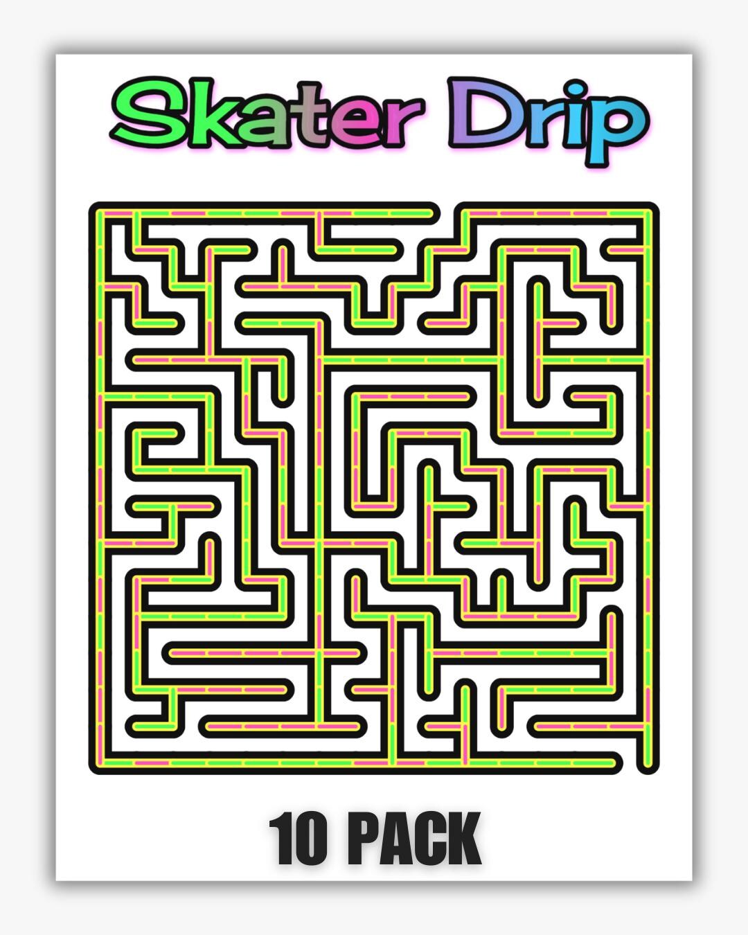 Skater Drip Mazes Printable | Skate Theme Kids Activity (instant ...