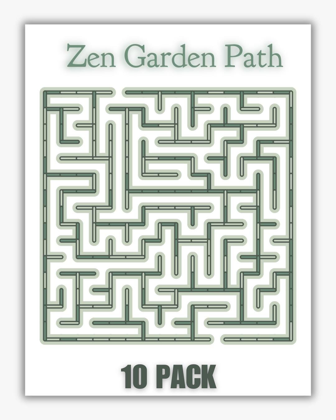 Zen Garden Path Mazes | 10 Printable Mindful Maze | Calm Activity Pack ...