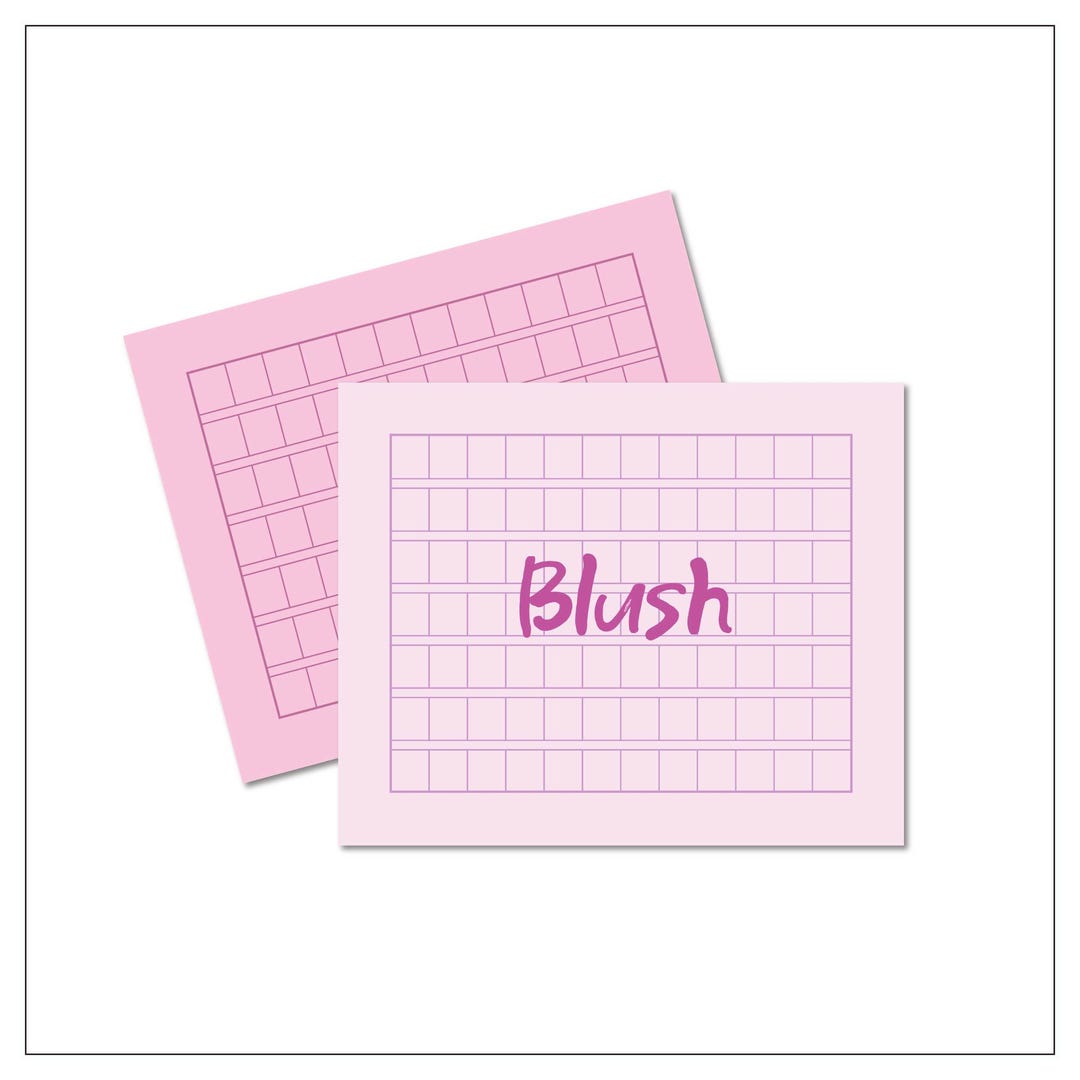 A4 Mini Korean Grid Writing Paper PDF – Blush Pink - Etsy
