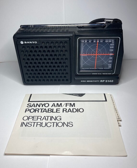 Vintage Sanyo Radio RP 5140 Portable With Original Box Manual - Etsy