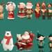 Watercolor Christmas Clipart, Retro Cartoon Character Illustrations ...
