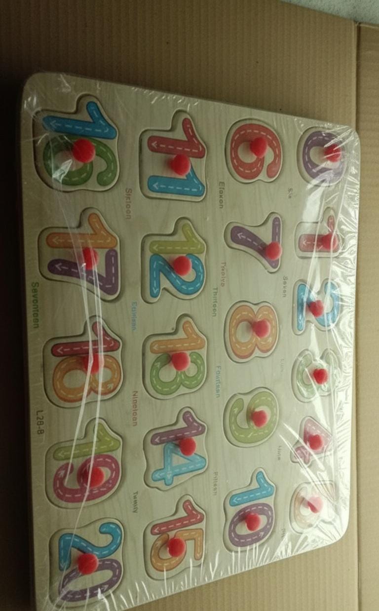 Montessori Wooden Number & Alphabet Puzzle – Toddler Learning Toy - Etsy