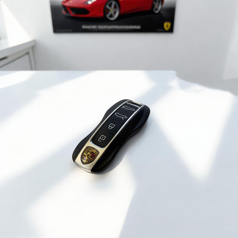 Ferrari Lamborghini Porsche Keychain Car Key Work Harder Replica Key ...