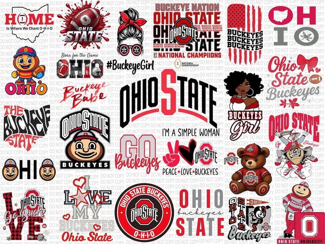 The Ohio State University Png Bundle Pack of 28 Ohio State Png Bundle ...