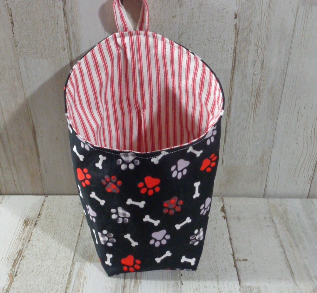 Hanging Fabric Wall Pouch Basket Storage Pod Dog Treats Toys Leashes - Etsy