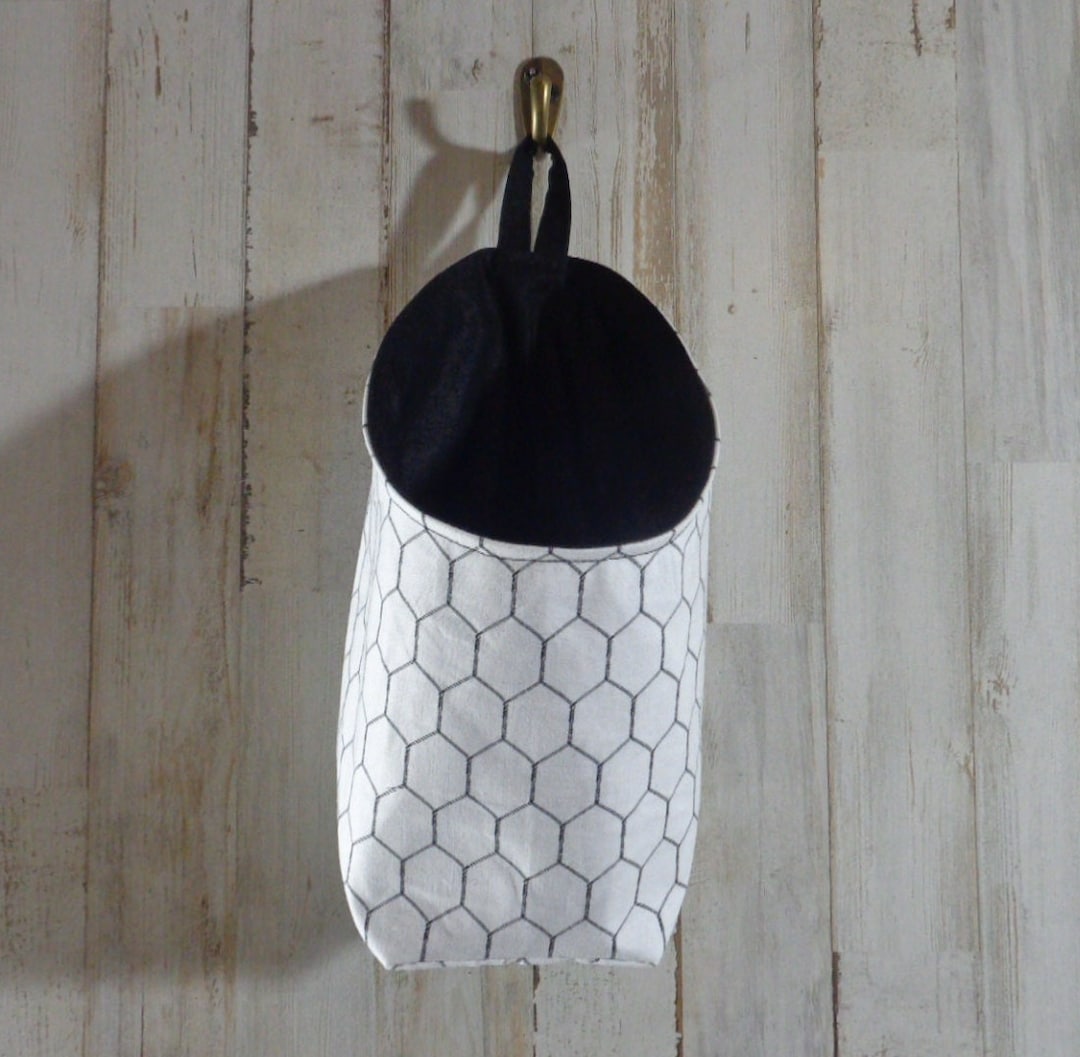 Hanging Fabric Wall Pouch Basket Storage Pod Farm House Decor Chicken ...