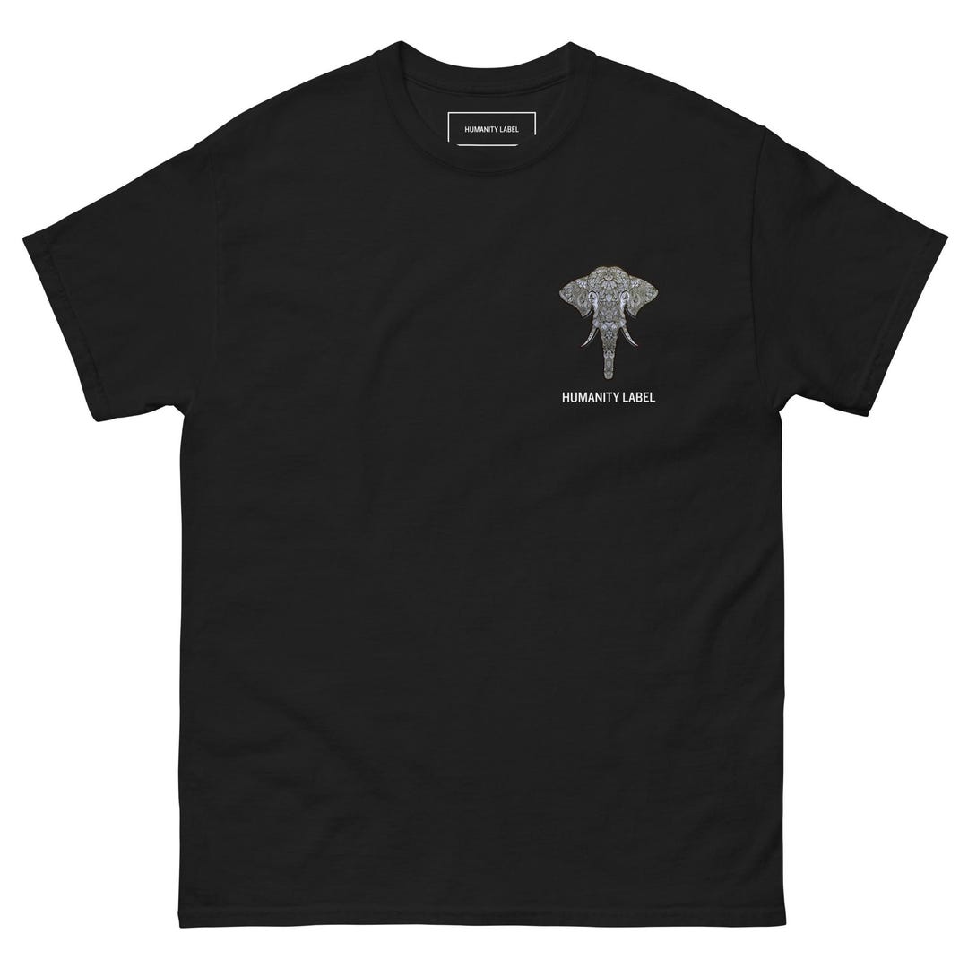 Mandala Elephant Black Tee Shirt | Humanity Label - Etsy