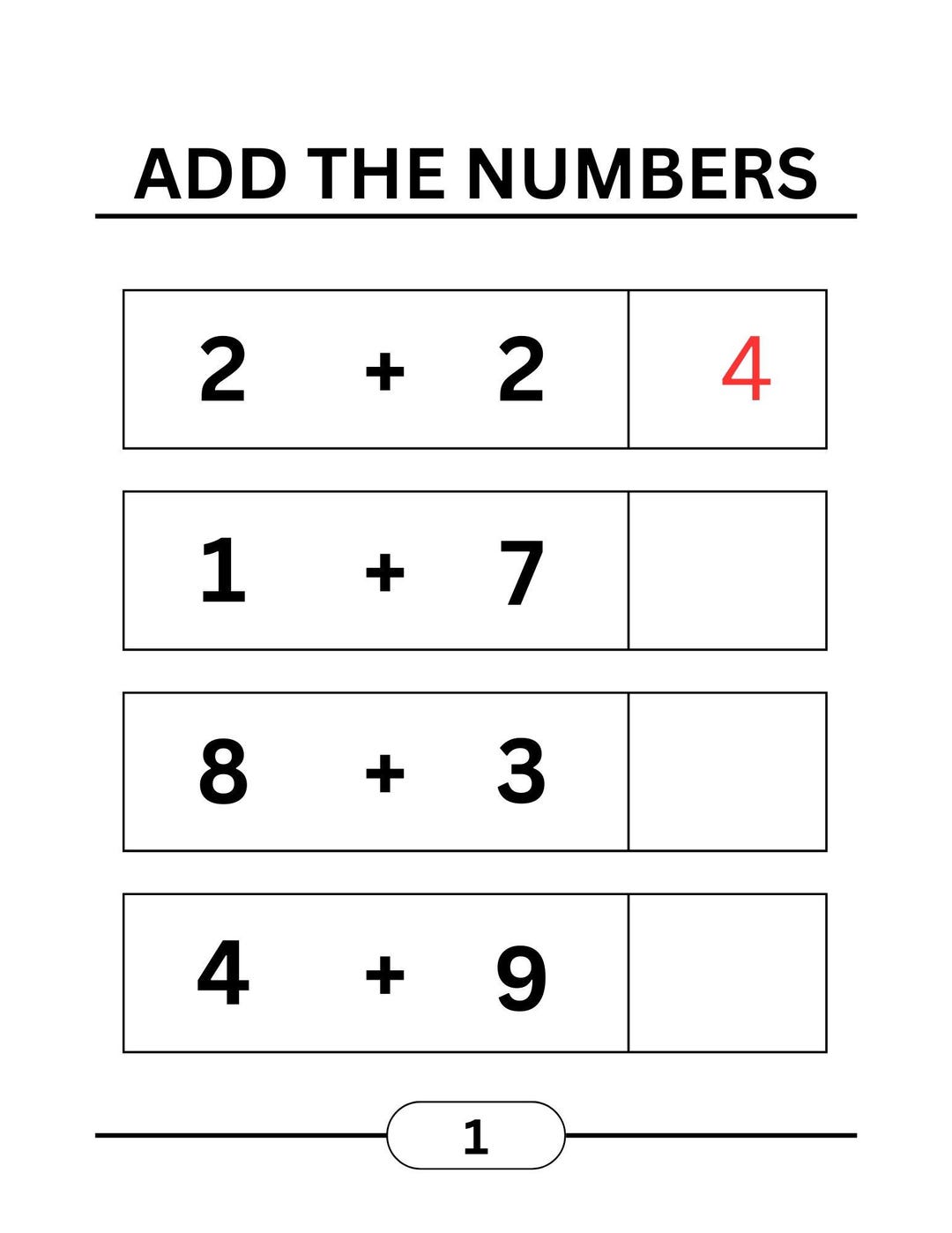 20 Printable Addition Fill in the Blanks Math Worksheets for ...