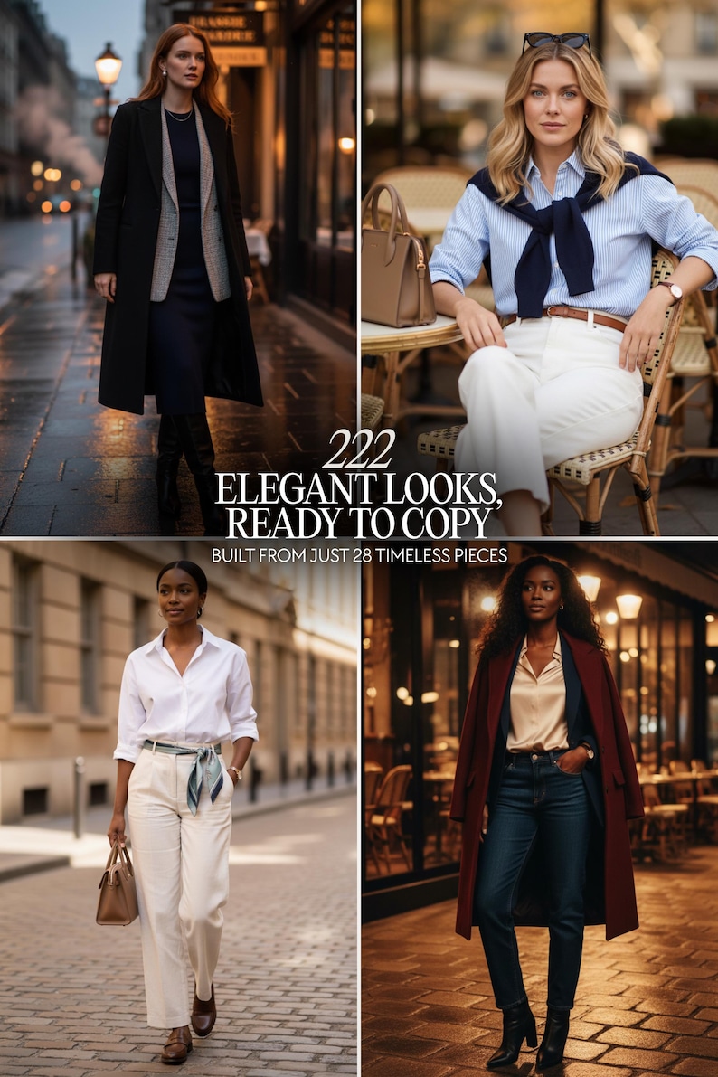 Womens Capsule Wardrobe Guide Female Capsule Wardrobe Old Money Style ...