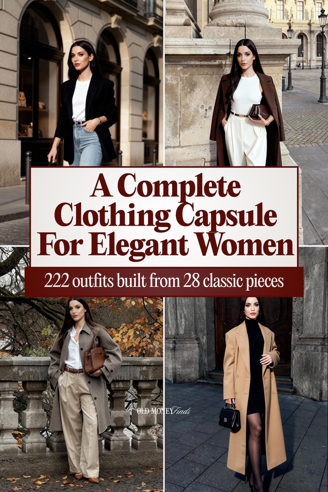 Clothes Capsule Wardrobe for Women (28 Pieces + 222 Outfit Ideas) PDF ...