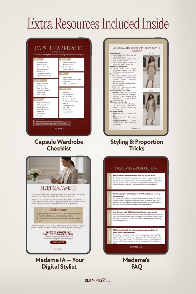 Wardrobe Capsule Guide for Women (28 Essentials + Checklist) PDF - Etsy