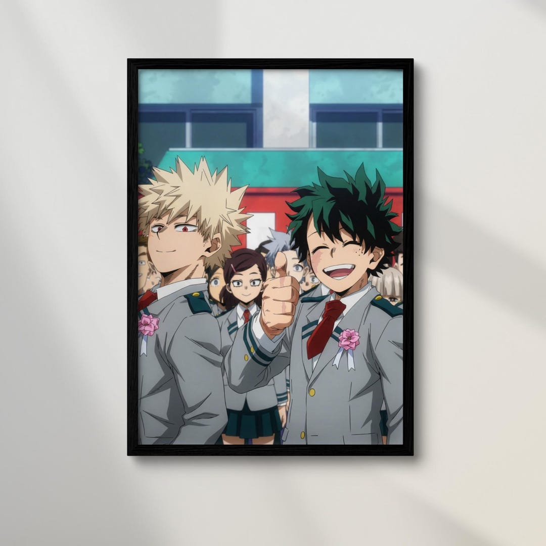 Bakugo & Deku U.A. Ceremony Poster – Hero School Success Moment | My ...