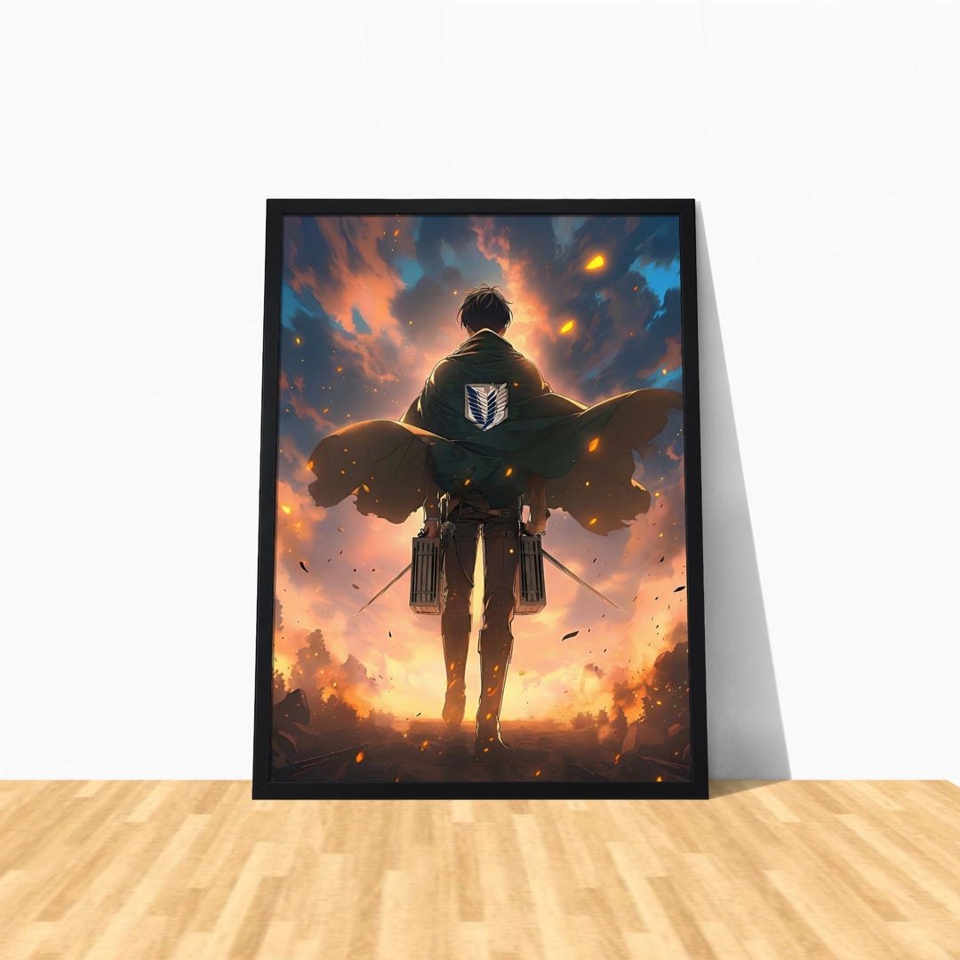 Eren Yeager Poster – Attack on Titan Freedom Path | AOT Anime Art ...