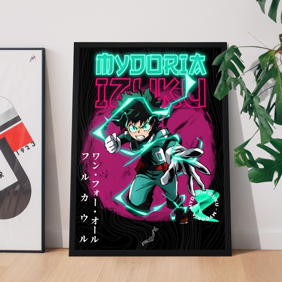 Midoriya Izuku Poster – Anime Art Print – Hero Poster – Deku – Japan ...