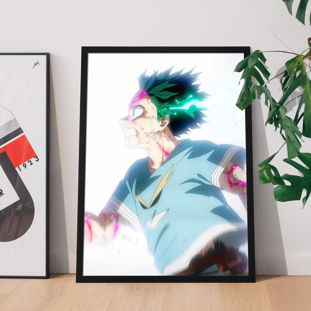Deku Final Battle Poster – My Hero Academia Anime Art Print | Izuku ...