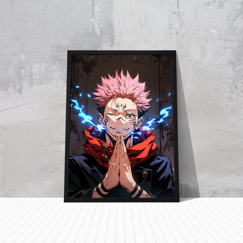 Sukuna Poster – Jujutsu Kaisen Anime Wall Art | Cursed King ...