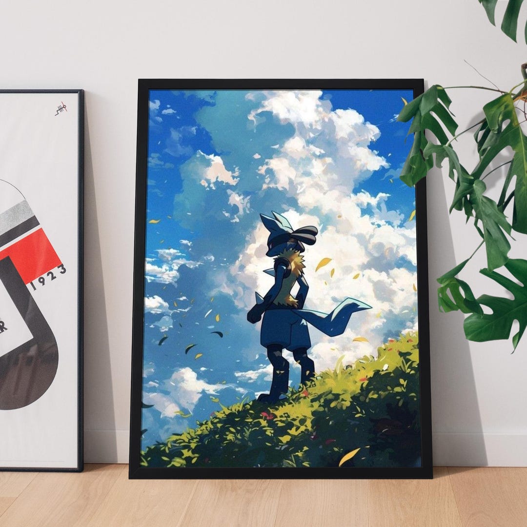 Epic Lucario Poster – Pokemon Poster – Japan Anime Decor – Anime Poster ...