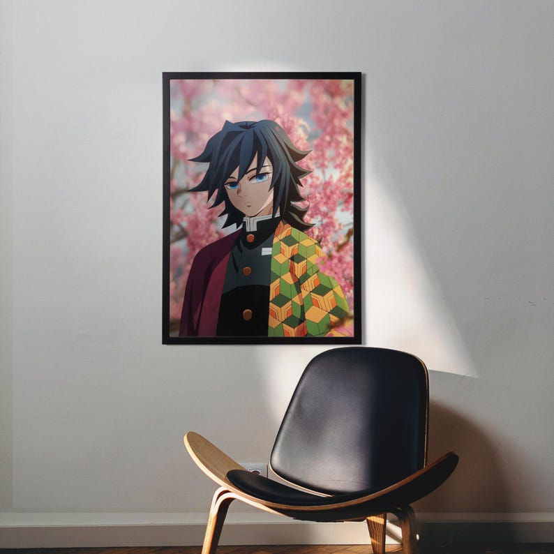 Giyu Tomioka Poster Demon Slayer Wall Art Print – Kimetsu No Yaiba ...