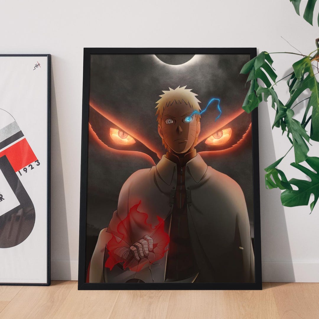 Naruto Hokage Poster – Kurama Eyes Anime Wall Art - Etsy