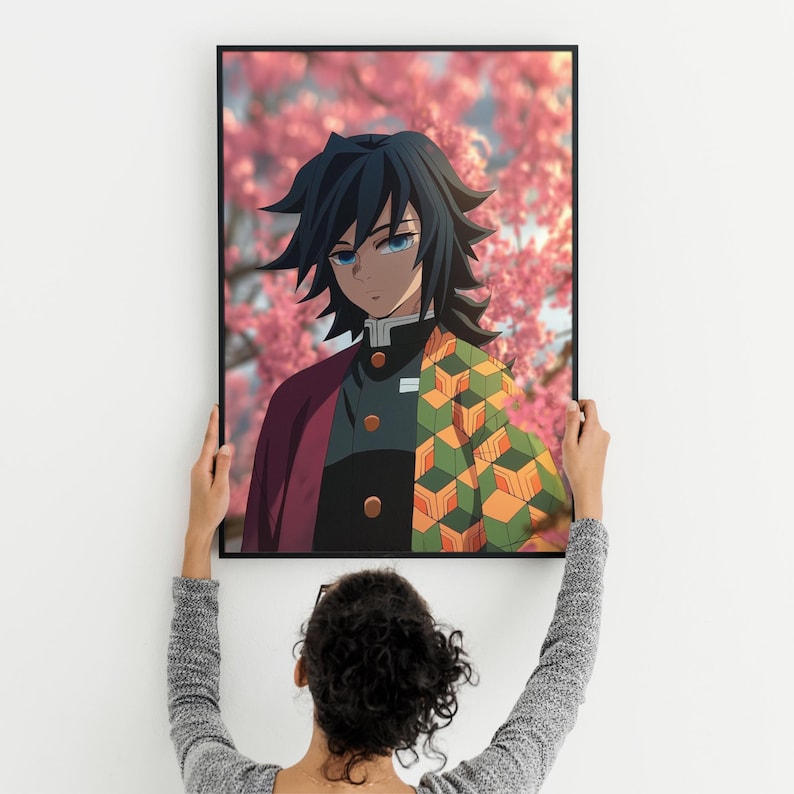 Giyu Tomioka Poster Demon Slayer Wall Art Print – Kimetsu No Yaiba ...