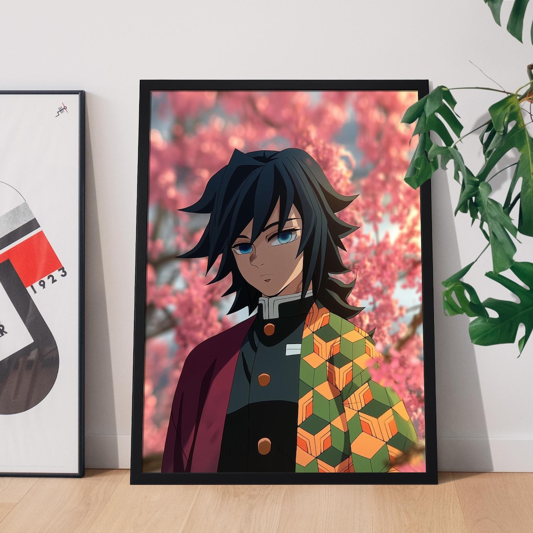 Giyu Tomioka Poster Demon Slayer Wall Art Print – Kimetsu No Yaiba ...