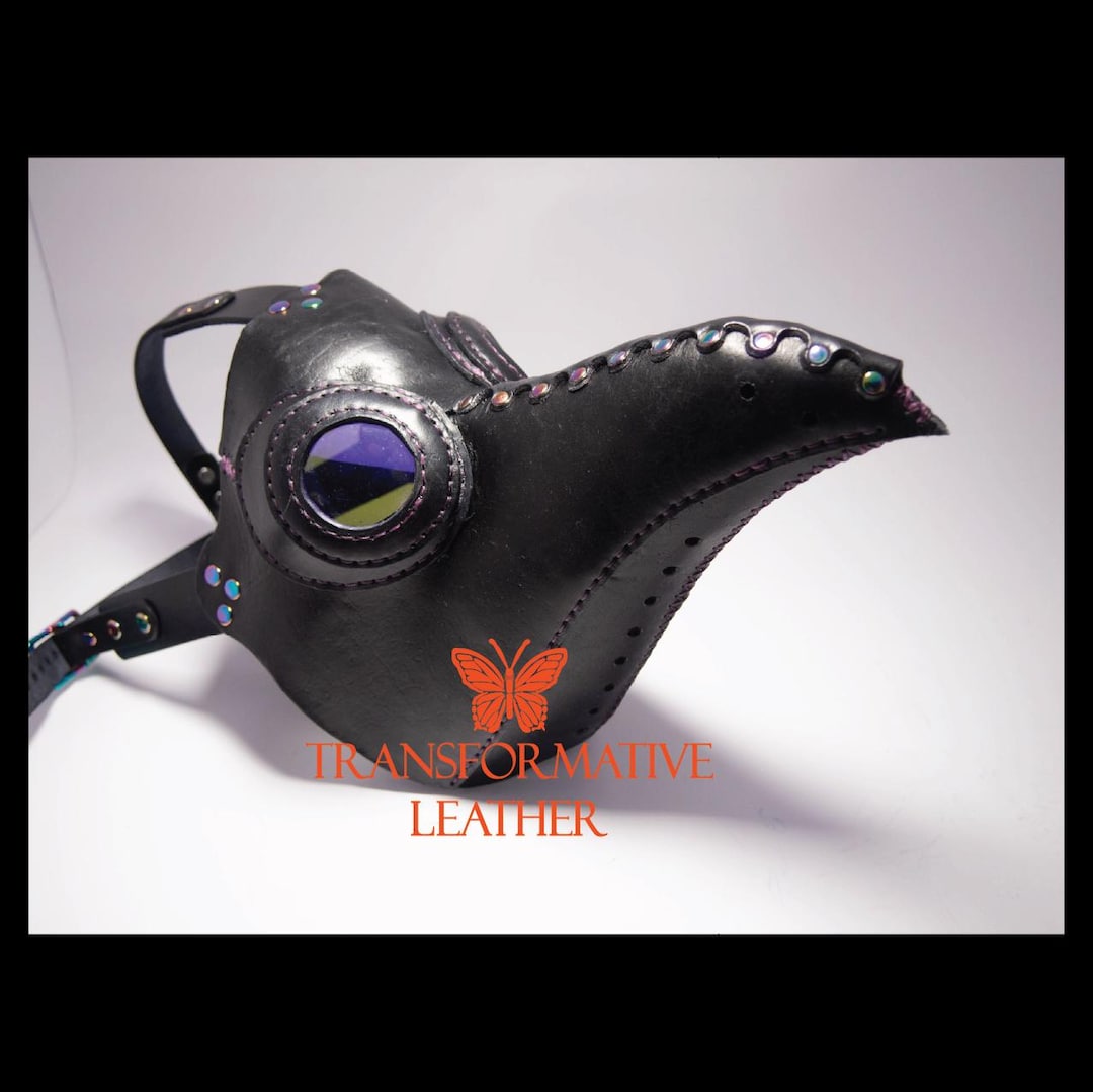 Plague Dr. Mask, Handmade Leather - Etsy