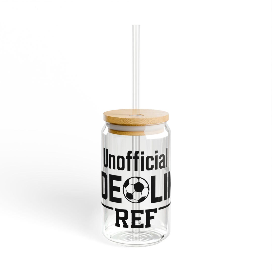 Unofficial Sideline Ref Sipper Glass | 16oz Can-shaped Tumbler With ...