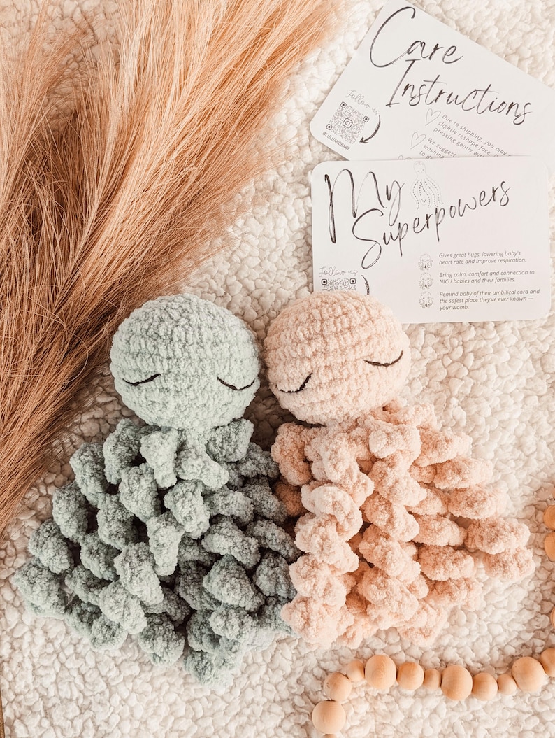 Preemie NICU Baby Octopus | Crochet Octopus Toy | Preemie Baby Snuggler ...