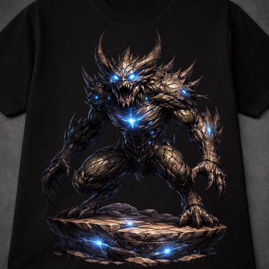 Dark Sci Fi Alien Ravager T Shirt, Cinematic Monster Warrior Graphic ...
