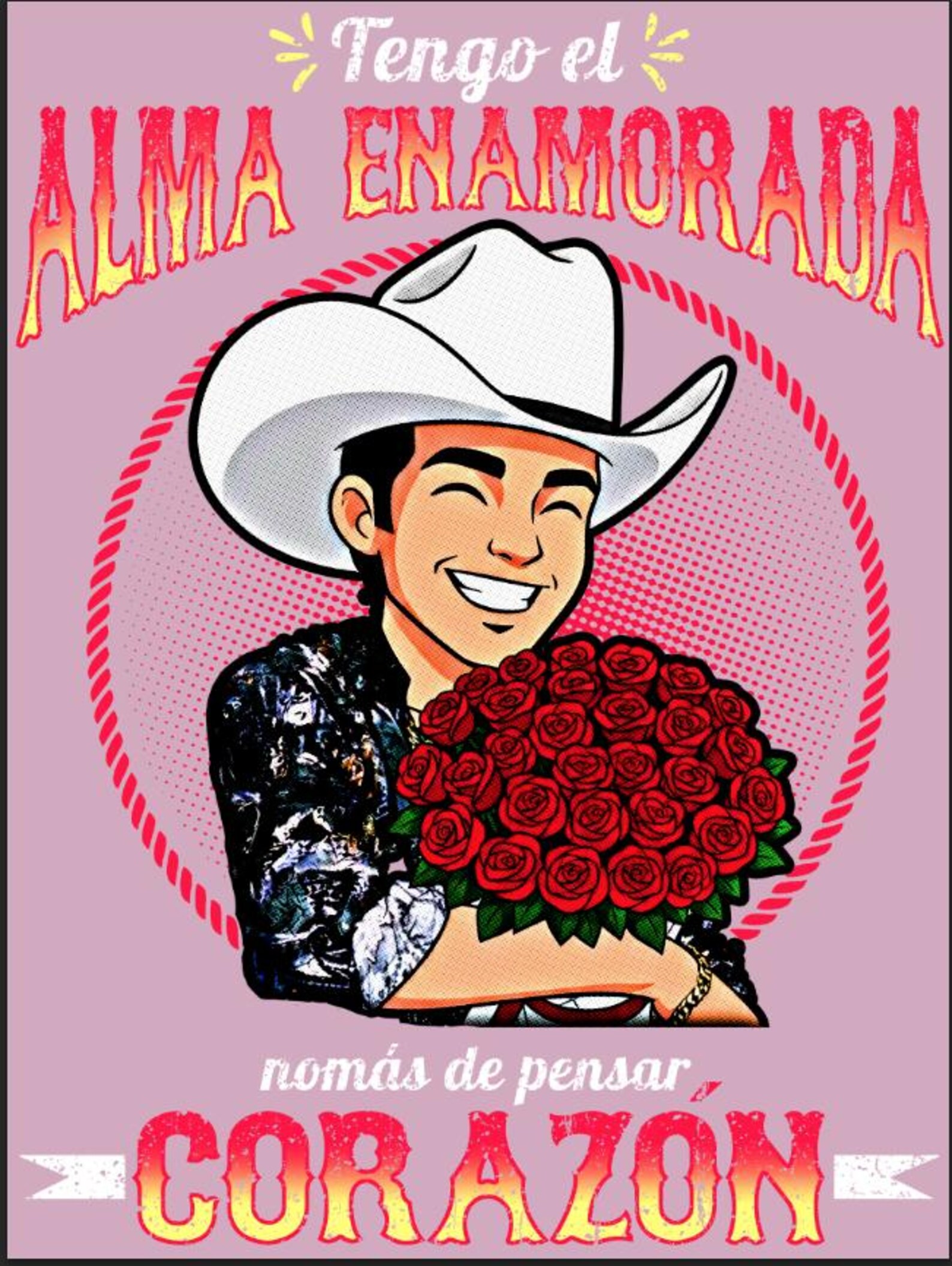 VALENTIN ELIZALDE Design Valentine's Day Dtf Png HALF TONES T-shirt ...