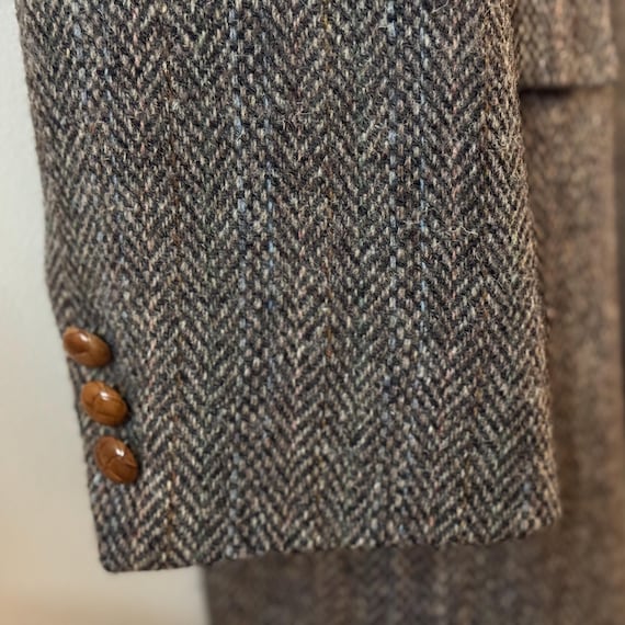 Harris Tweed Herringbone Blazer 1970's XL - Gem