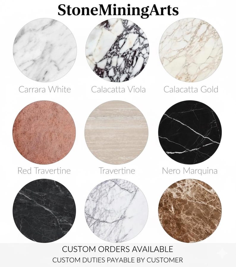 Round Dark Grey Marble Dining Table | Black & White Veined Natural ...