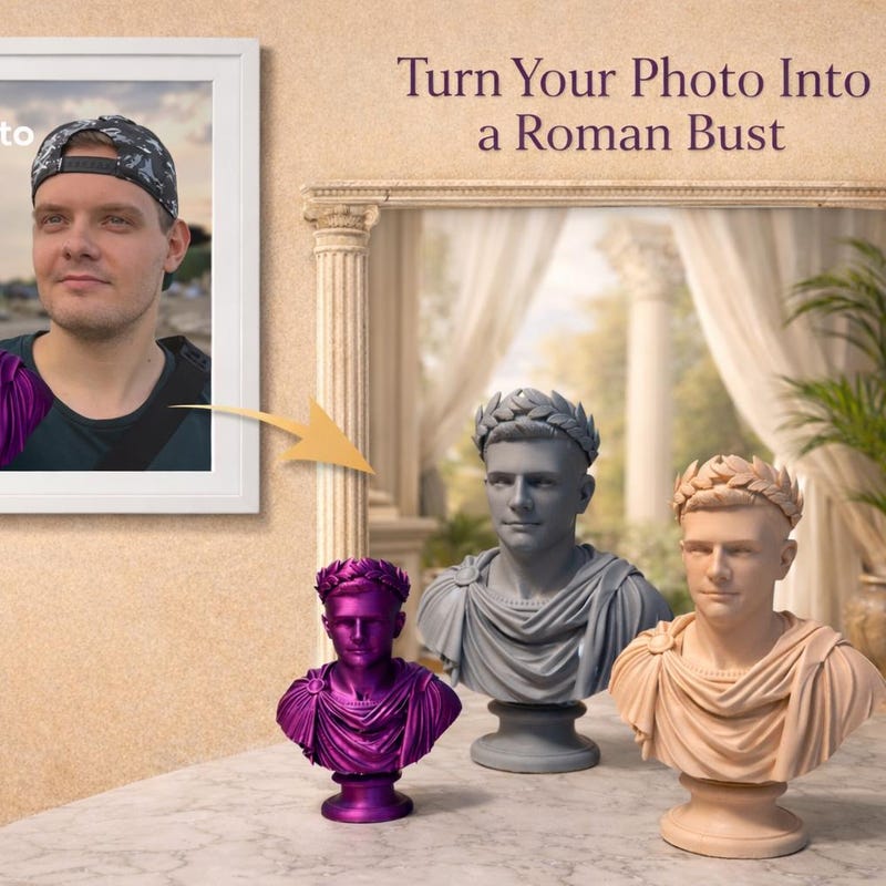 Custom Photo Bust - Etsy