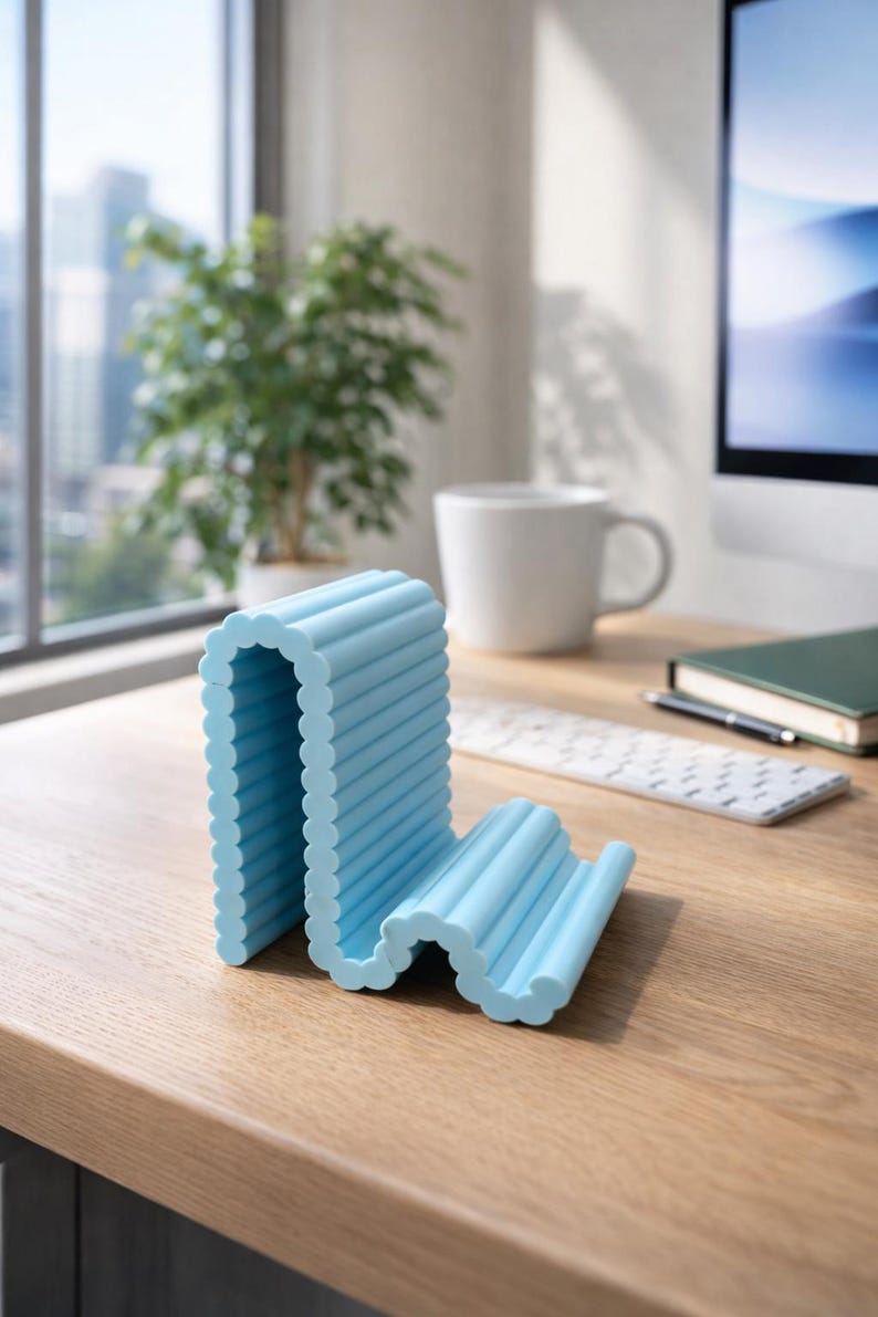 Minimalist Phone Stand | Modern Desk iPhone Stand | 3D Printed | 18 ...