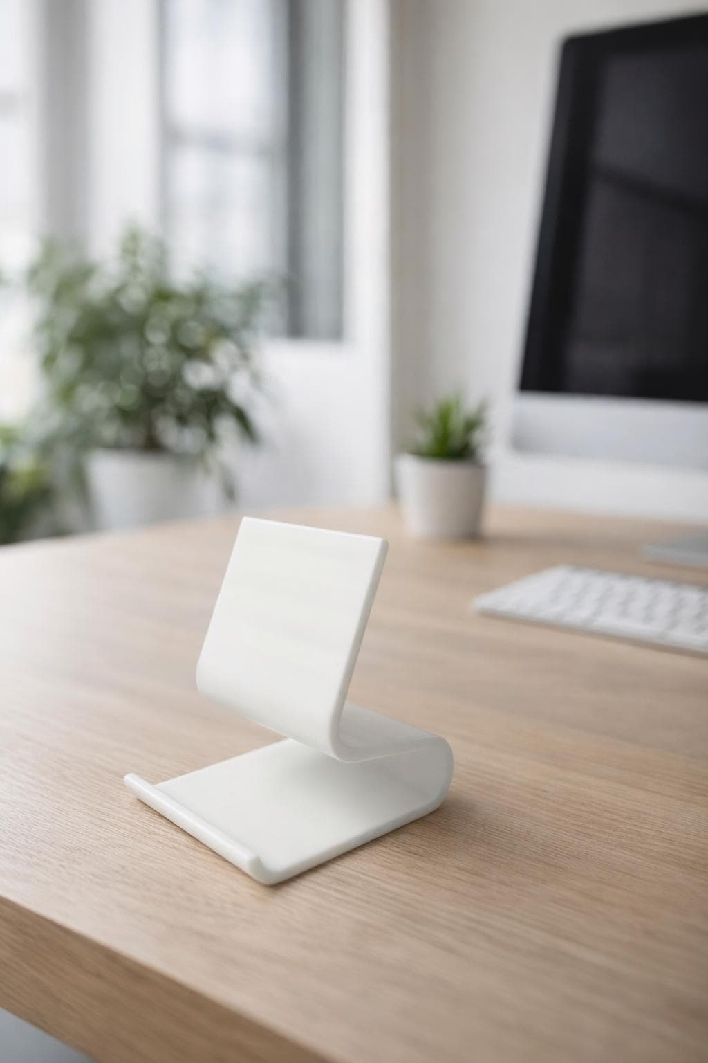 Modern Phone Stand | Minimalist Desk iPhone Stand | 3D Printed | 18 ...